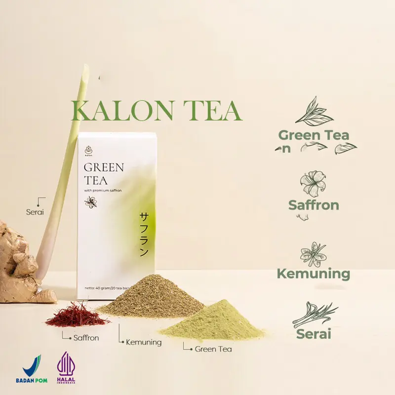 Kalon Teh Hijau Premium Saffron - Minuman Teh Herbal - Shop | Tokopedia