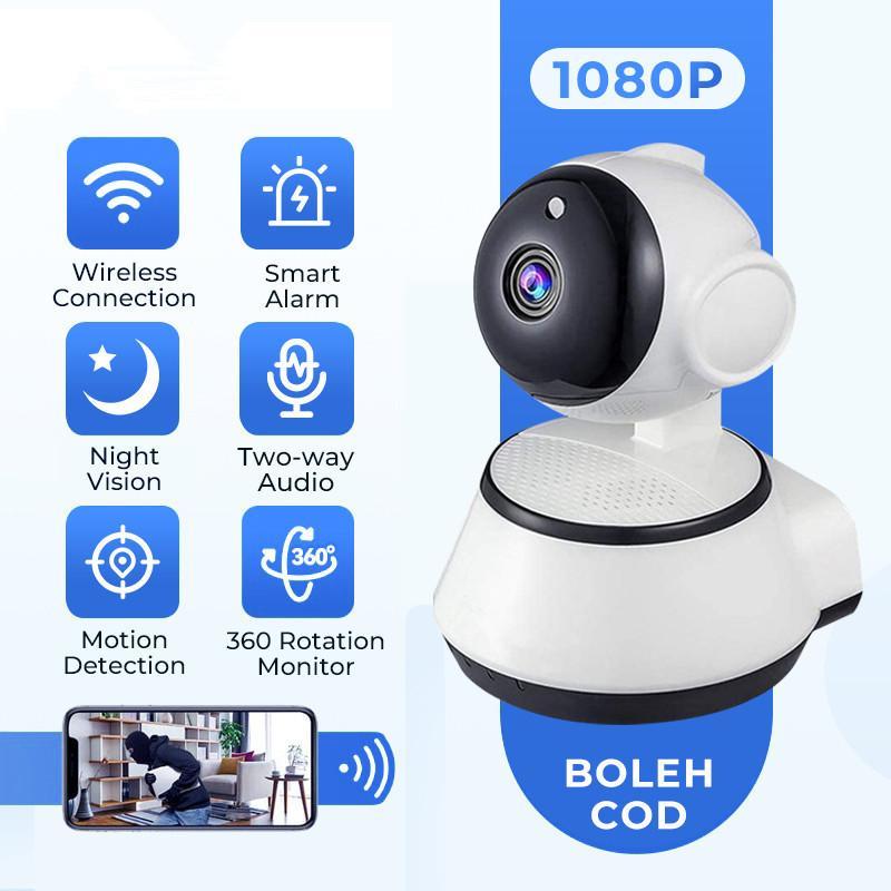 Full HD Wifi CCTV Network Camera Security Home V380 Pro Micr - TikTok ...