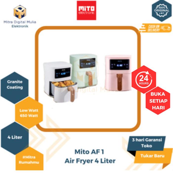Promo Mito AF 1 Digital AirFryer 4 Liter Low Watt - MTO15-AF1-WH Cicil ...