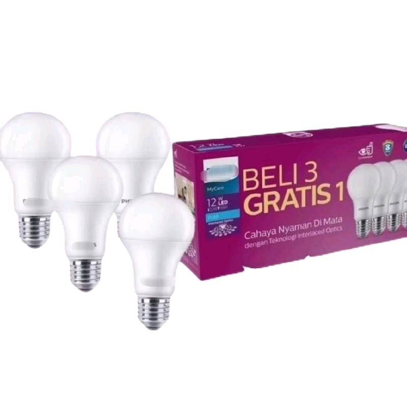 PROMOSOLD lampu led 12w pilipss isi 4 paling murah Kamar - Shop | Tokopedia
