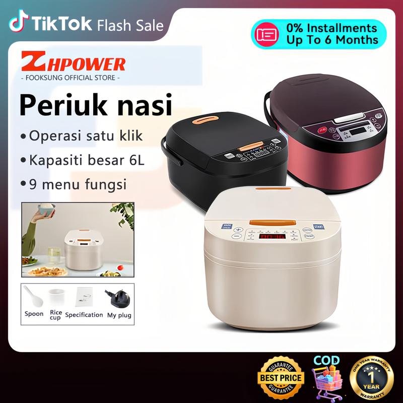 5L/6Lrice cooker Smart Screen Non-Stick Electric Rice Cooker - TikTok ...