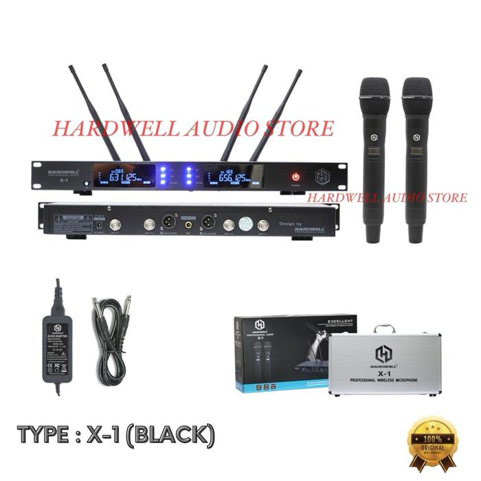 Jual Mic Wireless Hardwell X1 / X 1 Original Double Mic Handheld Best ...