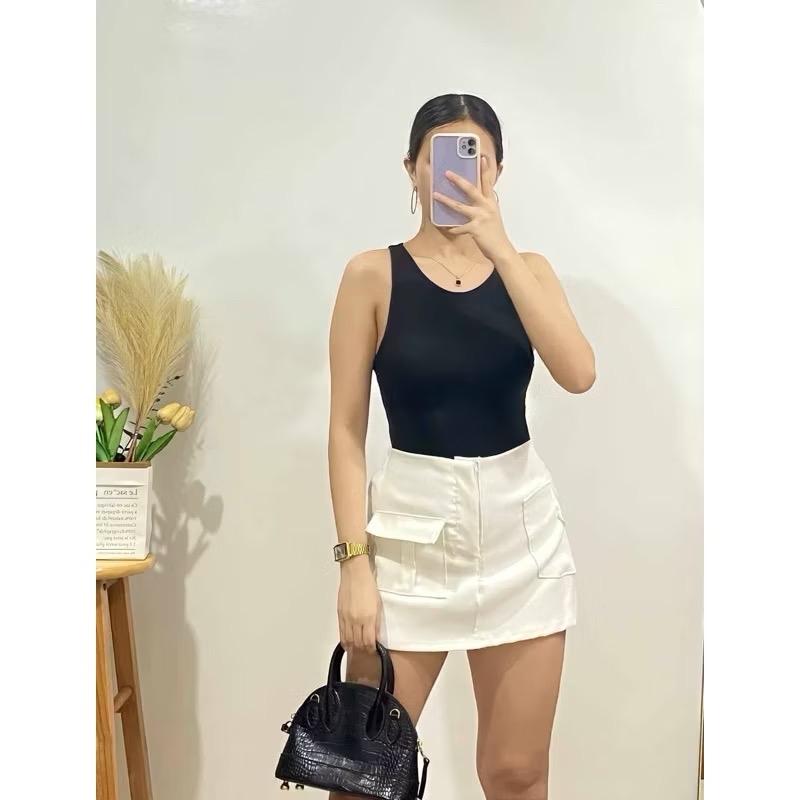 Racer Back Double lining Cotton Spandex Sando For Womens Plain - TikTok ...