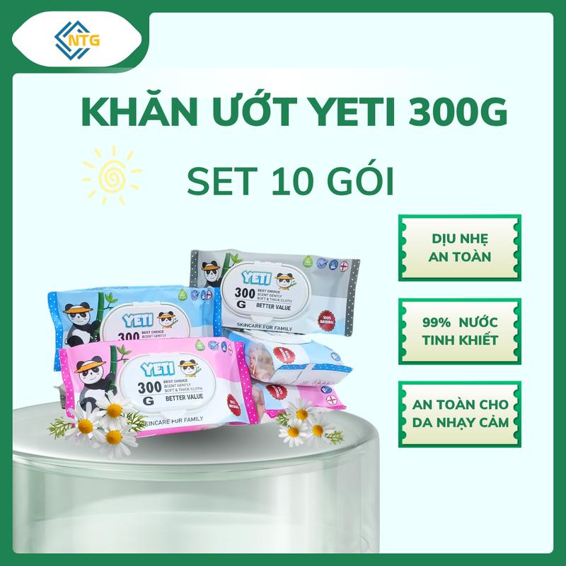 SET 10 gói YETI 300g không mùi,Khăn Ướt KHÔNG CỒN, CÓ THỂ DÙNG - TikTok ...