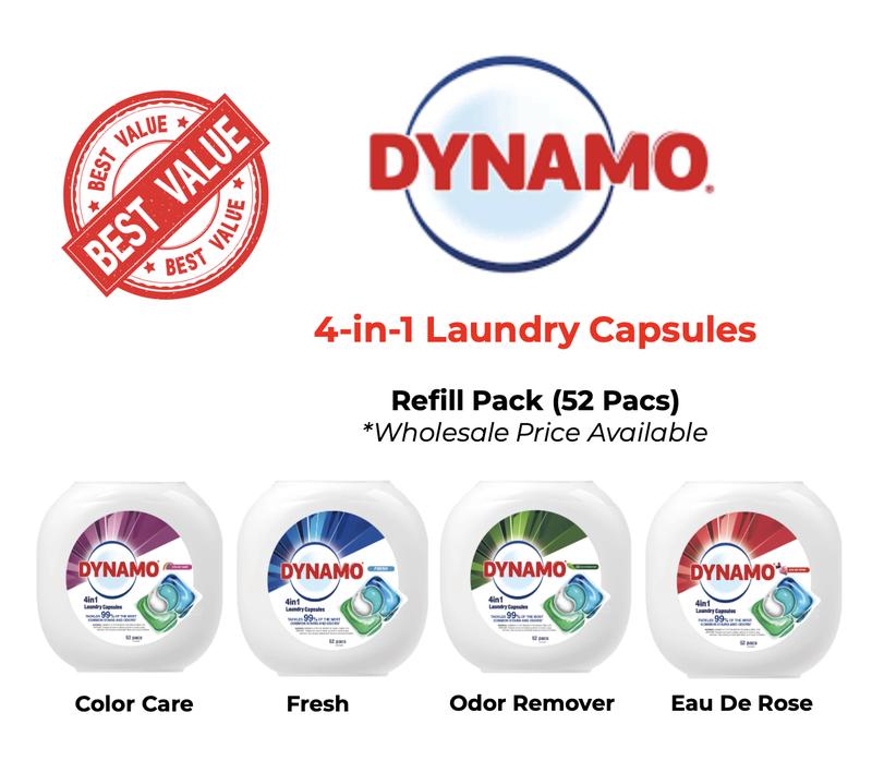 Dynamo 4in1 Laundry Capsules Refill / 52 pacs / Color Care, Fresh ...