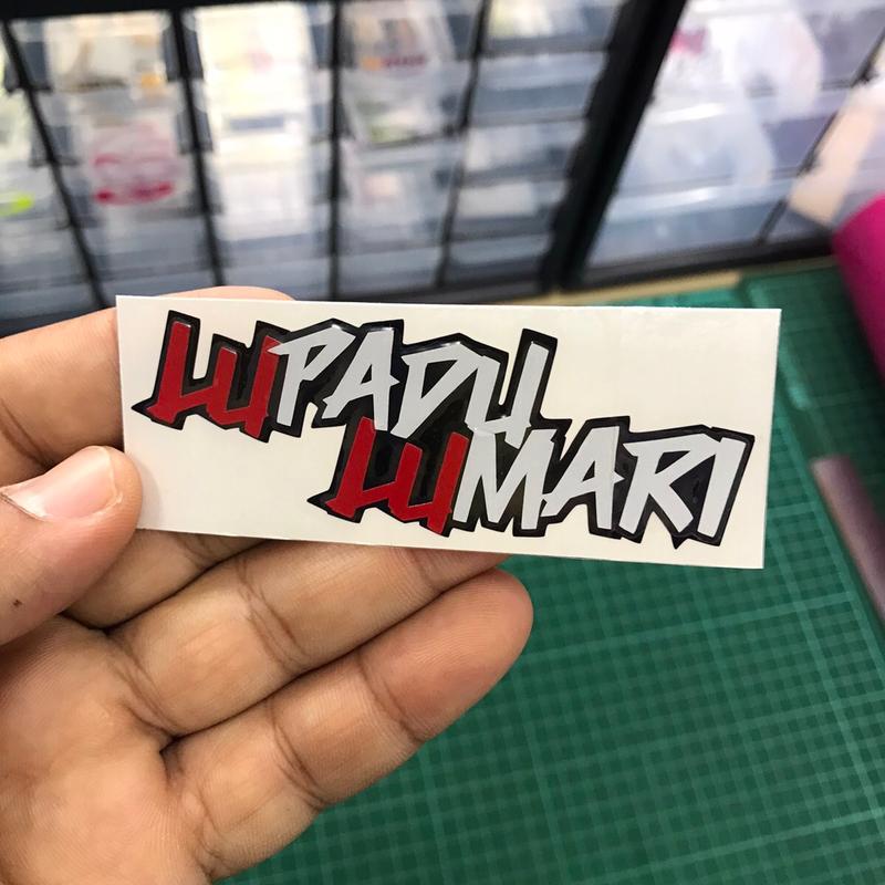 Sticker 'Lu Padu Lu Mari' - TikTok Shop Malaysia