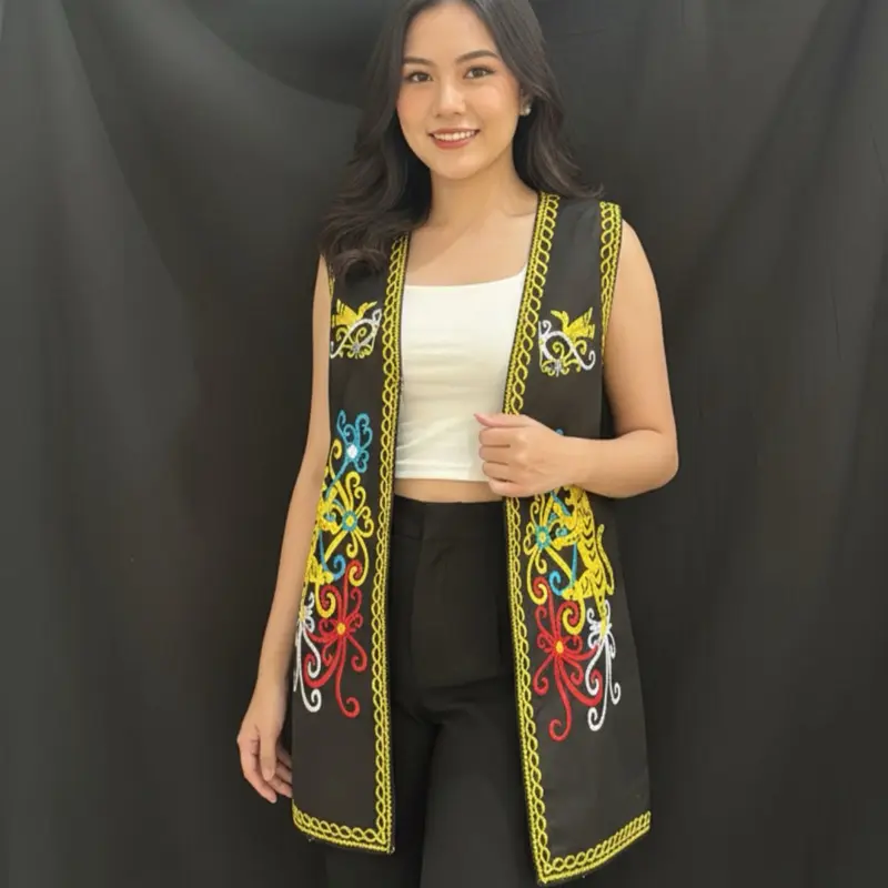 Blezer Ukiran Dayak Soft Powerfull Women Borneo Rompi Bordir - Shop ...