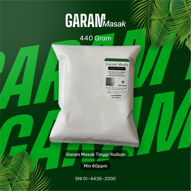 Garam Medis Steril PG-USP Organik Tinggi Yodium 440gr - Untu - Shop ...