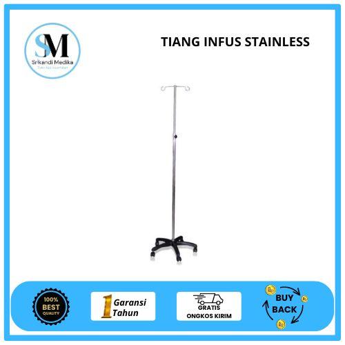 Tiang Infus Pasien Kaki 3 Besi dan Stainless Powder Coating Berkualitas ...