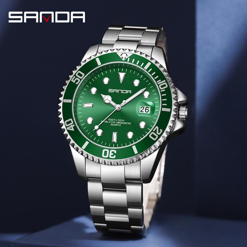 SANDA Men's Fashion Casual Watches Top Luxury Brand Waterproof - TikTok ...