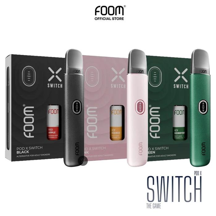Jual Foom X Switch 1000mAh Pod Kit + Foom Salt Nic 15ML by Foom Lab ...