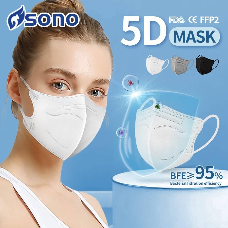 SONO 100Pcs Kn95 Face Mask 5d Original High Quality Disposable - TikTok ...
