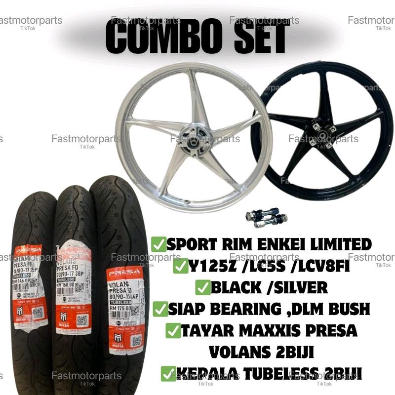 Sport Rim Enkei Limited Combo Set With Tayar Maxxis Presa Volans ...