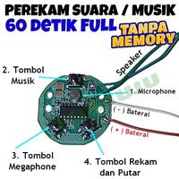 Jual XL24713 Modul Perekam Suara & Musik 60 Detik Full Tanpa Memory ...