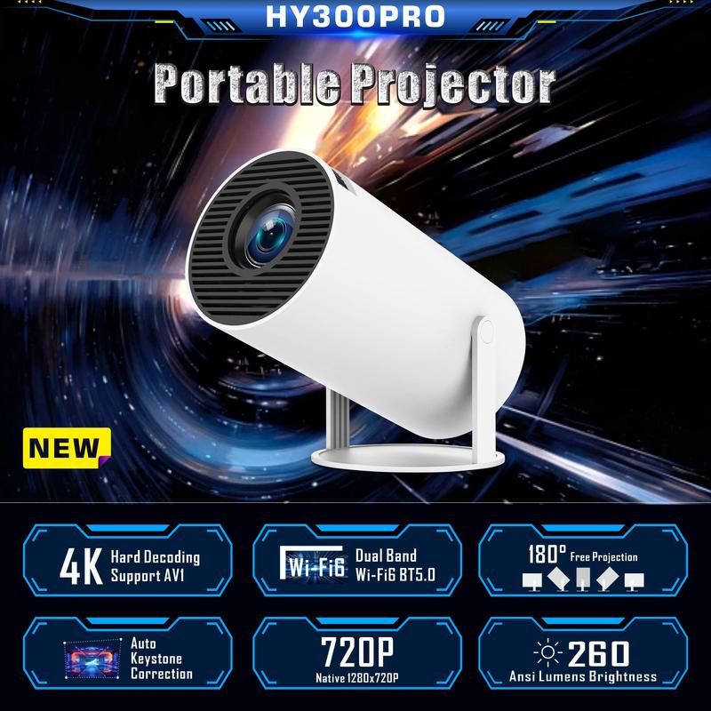 Projektor, Sudut Bebas 180 °, LCD, Sistem Operasi Android 13.0 ...
