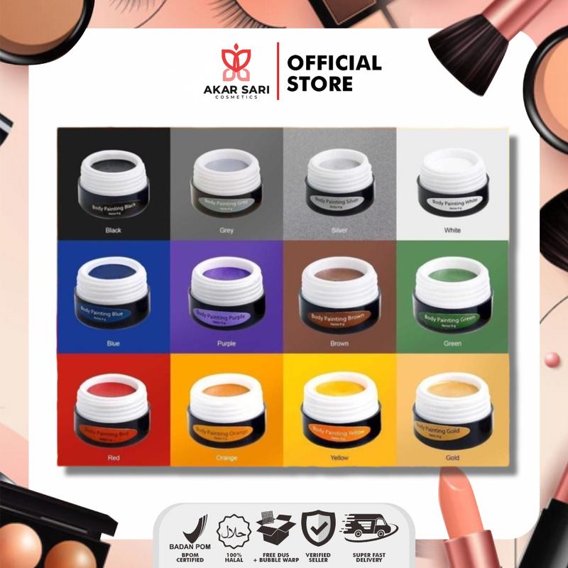 VIVA BODY & FACE PAINTING - Tahan Air 12 Warna - Shop | Tokopedia