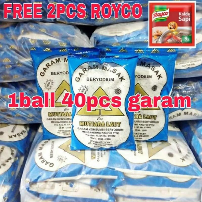 40 Pcs Garam Masak Beryodium / Garam Dapur 1 Ball isi 40 Pcs / Gratis ...