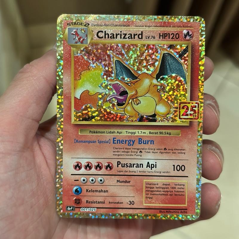 Pokemon TCG Charizard 25th Anniversary Indo - Shop | Tokopedia