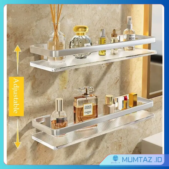 Rak Shampoo Kamar Mandi Tahan Lembab Rak Sabun Dinding Rak Kosmetik ...