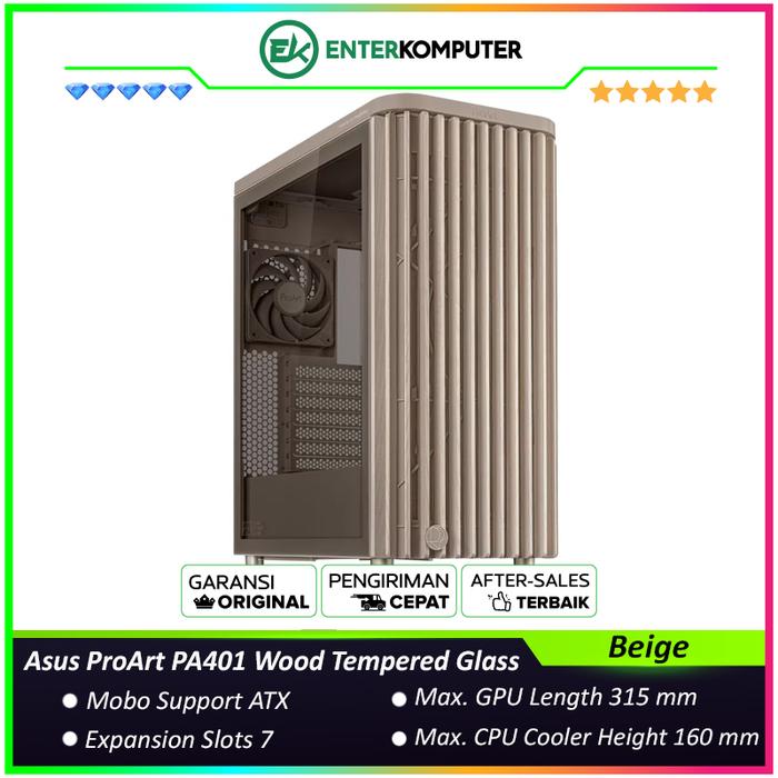 Promo Asus ProArt PA401 Wood Edition Beige - Tempered Glass Panel ...