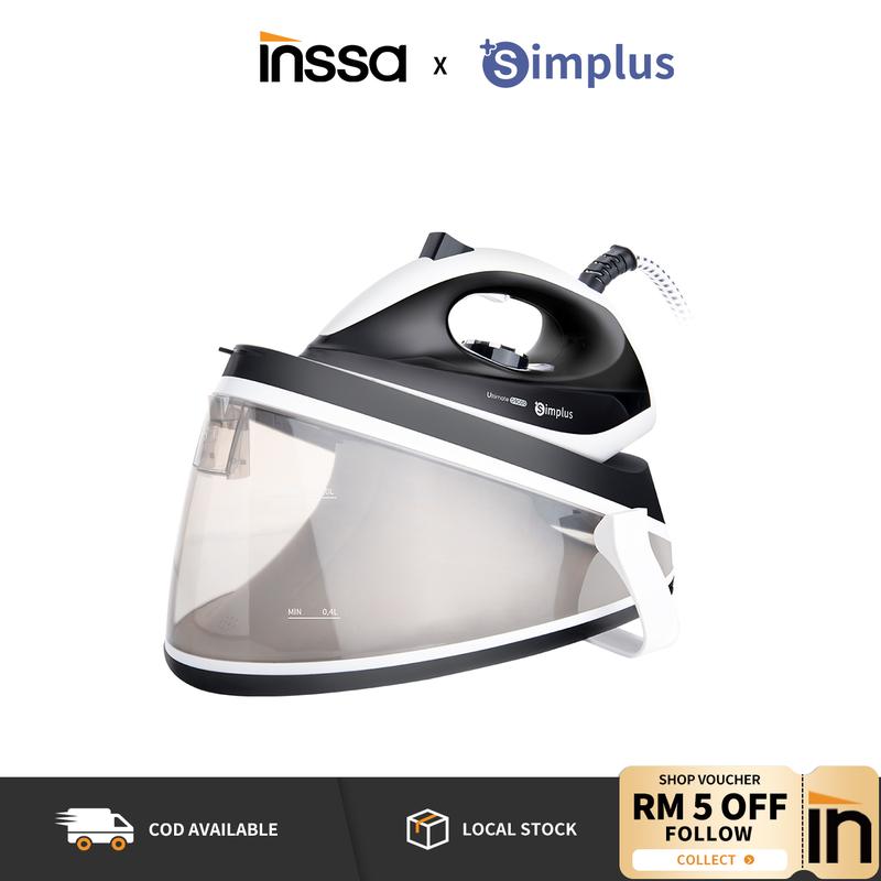 Simplus Steam Generator Iron Ultimate G9000 Teflon Coated Soleplate ...