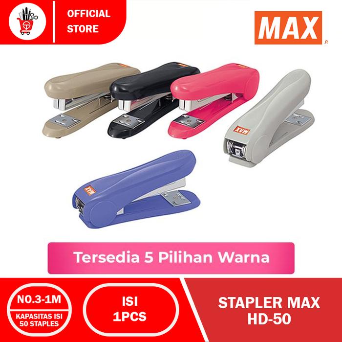 Jual (1PCS) MAX Stapler MAX HD-50 Metal & Plastik Kapasitas 30 Lembar ...