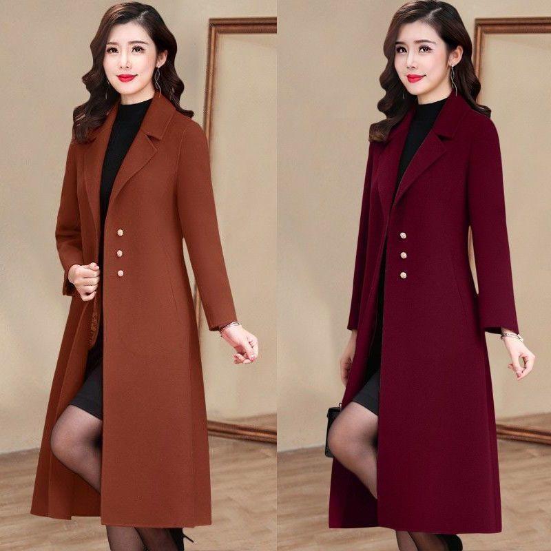 Kot luar musim untuk wanita, pakaian pertengahan panjang gre - TikTok ...