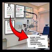 Jual Poster Besar A3 Tes Mata Ukuran A3+ 32cm x 48cm Minus Plus Miopi ...