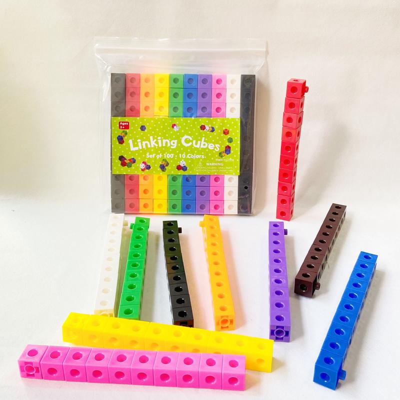 100pcs 10colors Multilink Linking Counting Cubes Snap Blocks - TikTok ...