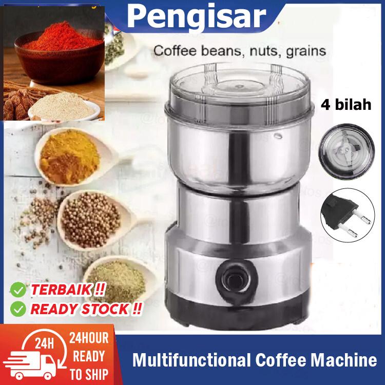 4 bilah Pengisar Kopi Pengisar Kopi Elektrik, Kopi, Herba, Pencincang ...