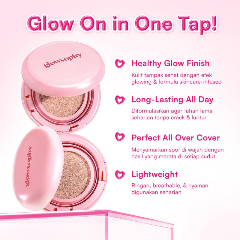 Glowsophy Bundle 2 Pcs Cover Glow + Cover Fit Serum Cushion Long ...