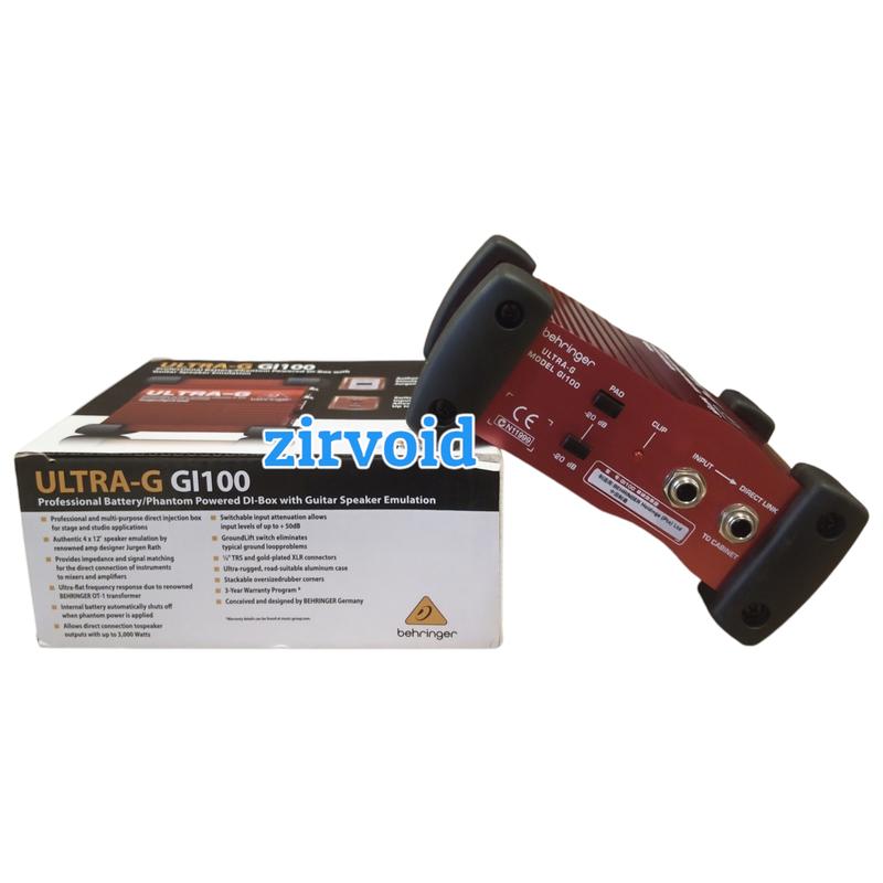 BEHRINGER ULTRA-G GI100 DIRECT BOX GI 100 - Shop | Tokopedia