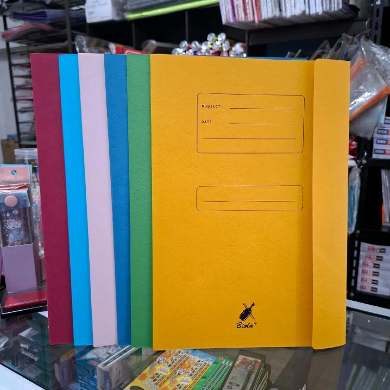 6 pcs Map kertas biola kuning merah pink biru hijau biru muda - Shop ...