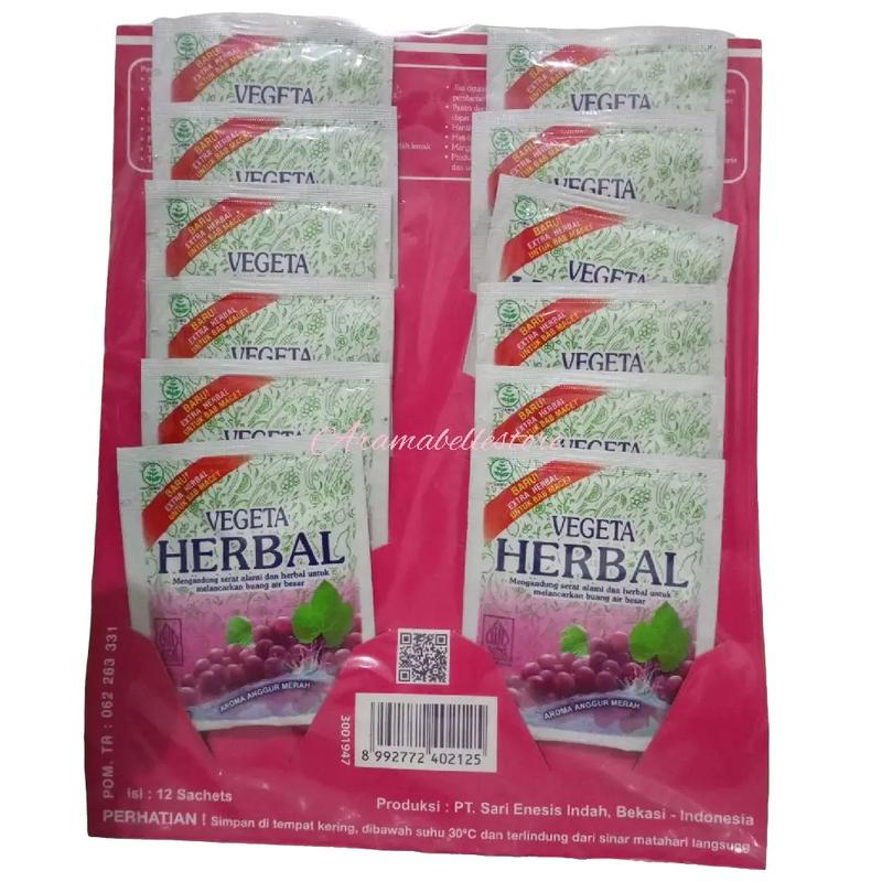 Vegeta herbal anggur campuran minuman herbal rasa anggur 1 lusin - Shop ...
