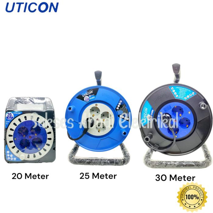 Jual Kabel Rol Gulungan Arde 4 Lubang Uticon Kabel Roll Extension 20M ...