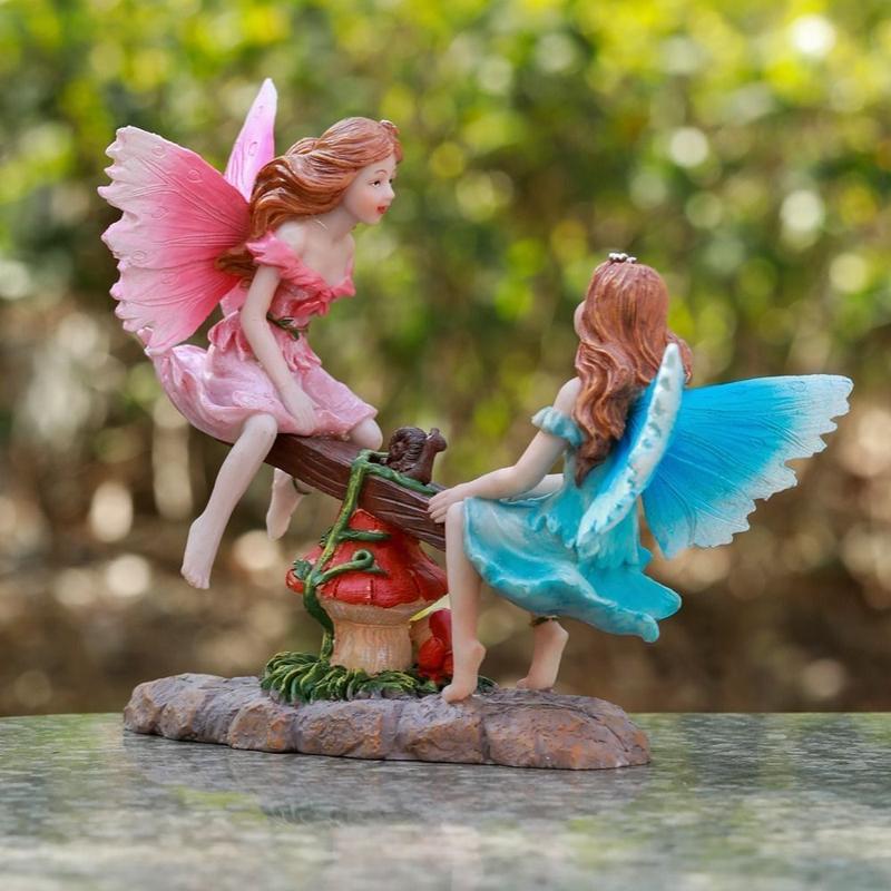 Cute Garden Fairy Statue Mini Flower Fairies Play With - Shop | Tokopedia