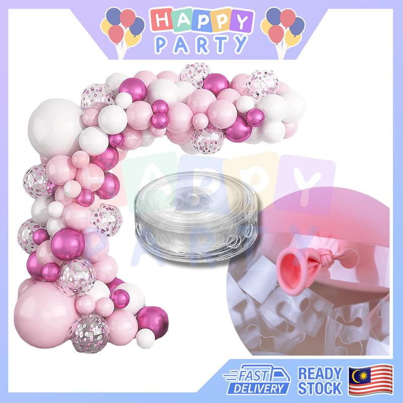 5M Balloon Chain Garland Strip Balloon Connect Chain Double Hole - TikTok Shop Malaysia