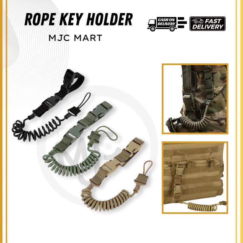 Tali Lanyard Elastik Serbaguna Anti Hilang | Spring Safety Rope ...