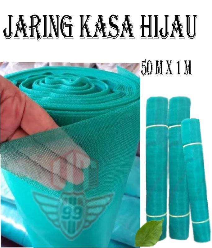 Jaring kasa hijau insect nett / green house anti nyamuk dan serangga ...