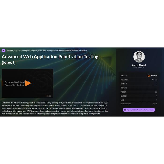 Jual INE: eWPTX - Advanced Web Application Penetration Testing (New ...