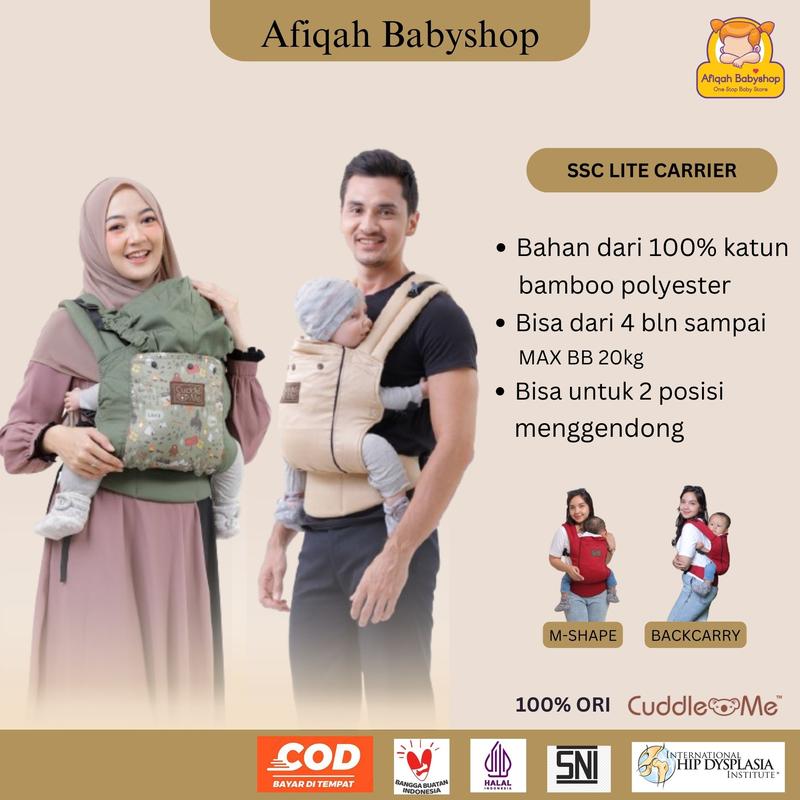 ssc cuddleme lite carrier / gendongan bayi mshape / gendonga - Shop ...