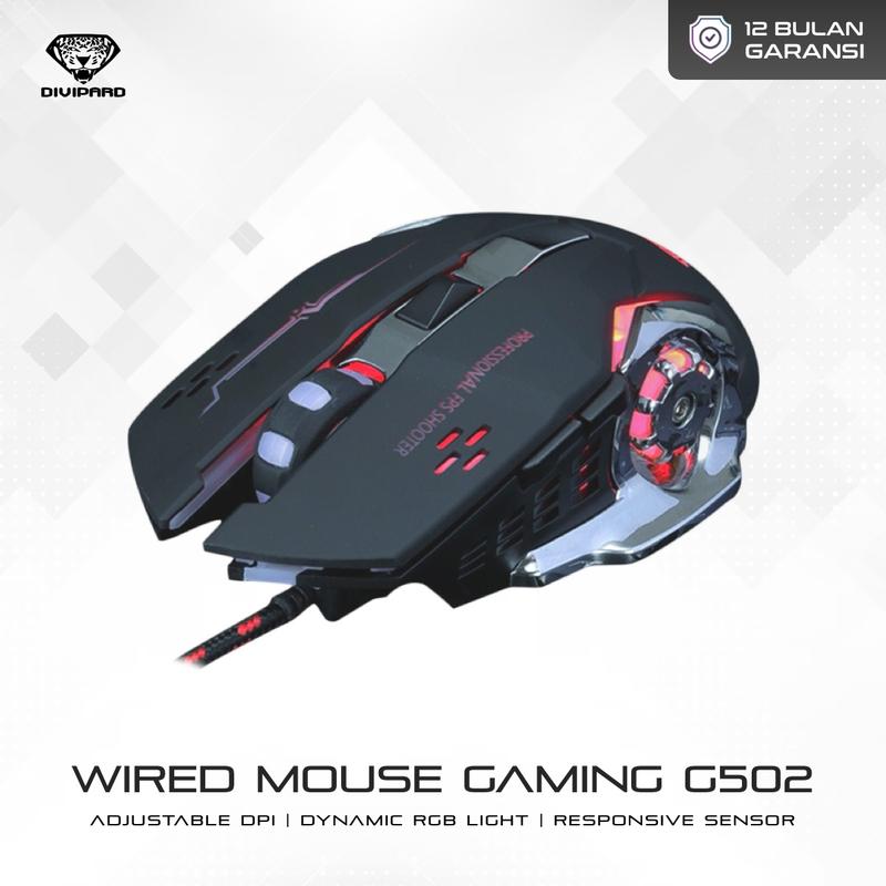 Mouse Gaming Kabel Divipard G502 RGB LED Rainbow Light 3200 DPI - Shop ...