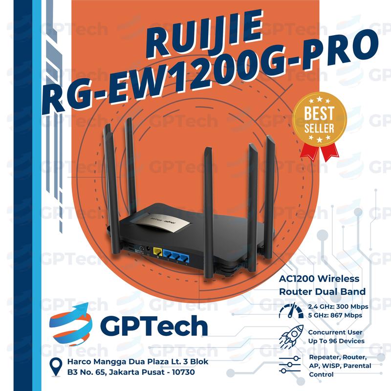 RUIJIE EW-1200G-PRO AC1200 Dual-band Gigabit Wireless Router - Shop ...