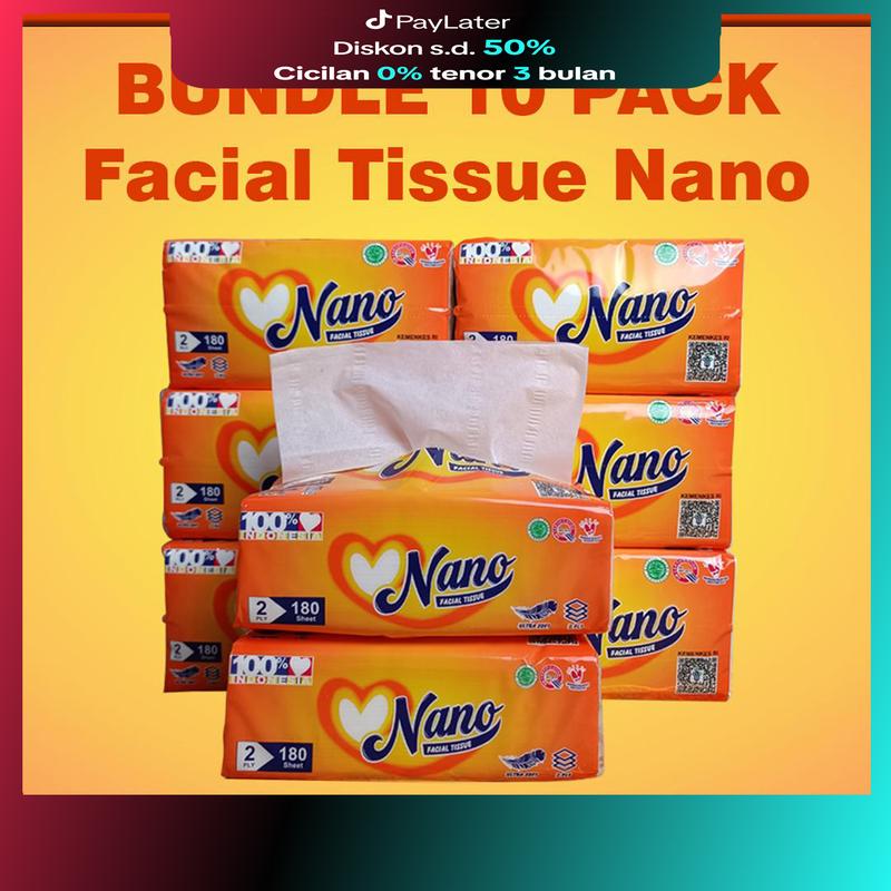 NEW NANO CUAN ( tisu paket 10 pack )Facial Tissue halus dan lembut ...