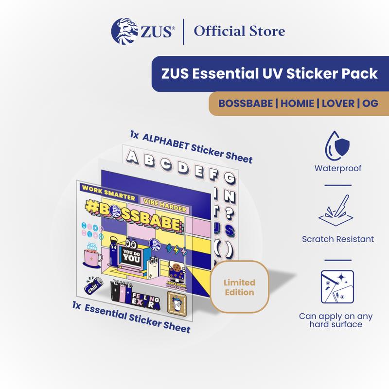 ZUS Essential Sticker Pack, UV Sticker - 1's - TikTok Shop Malaysia