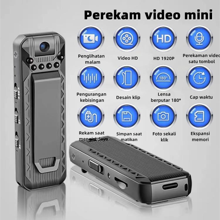 Mini kamera cctv HD 1920P 180 Mini Camcorder Dash Cam Police - Shop ...