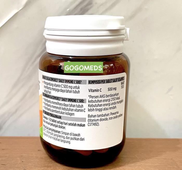 BLACKMORES DAILY IMMUNE C 500 30 TABLET VITAMIN C DAYA TAHAN TUBUH ...