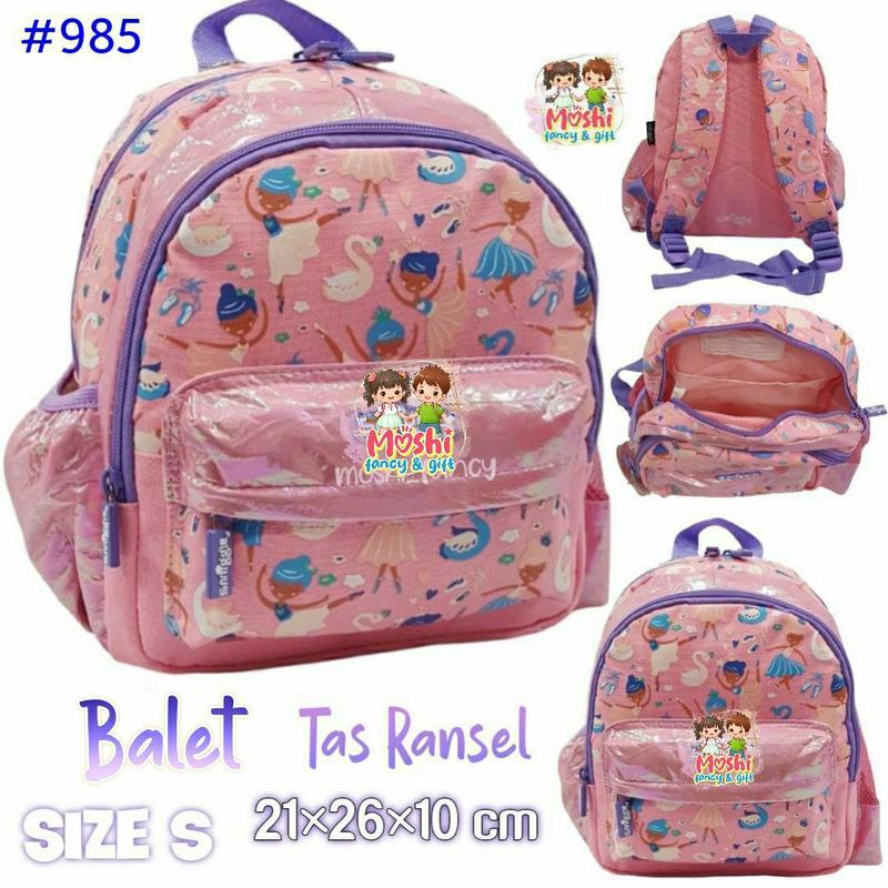 Tas Sekolah Anak PAUD Motif Dinosaurus Peppa Pig Shark PjMask Bunny ...