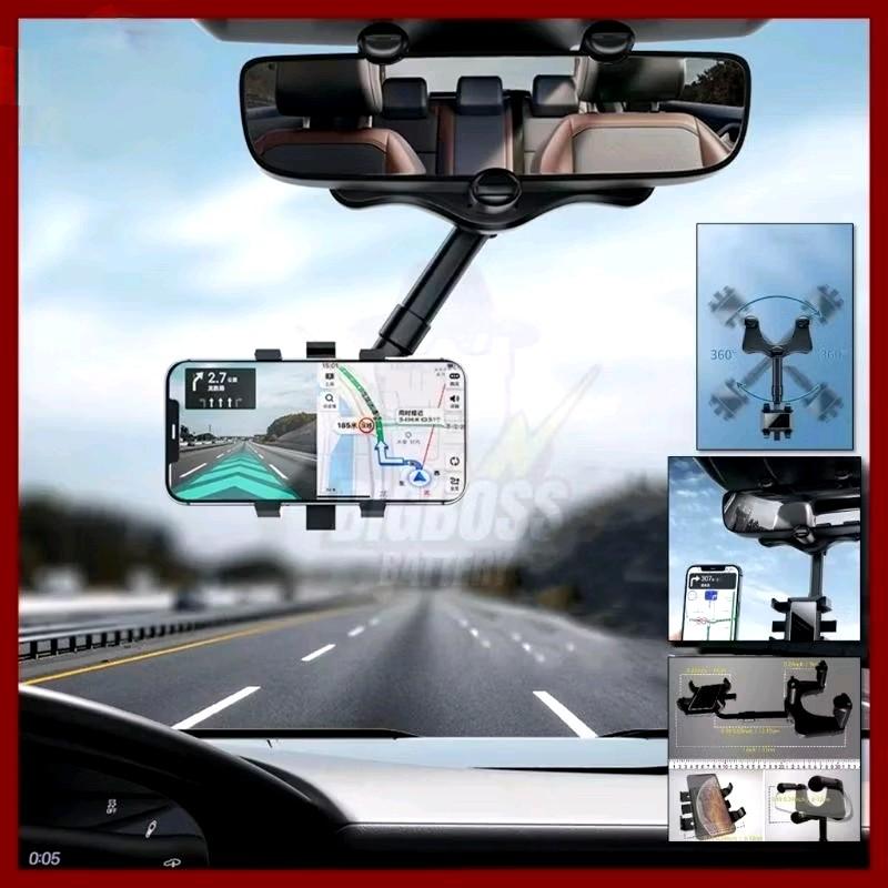 Holder Mobil Spion HD-59 Fleksible Jepit Kaca Spion Putar 360 Derajat ...