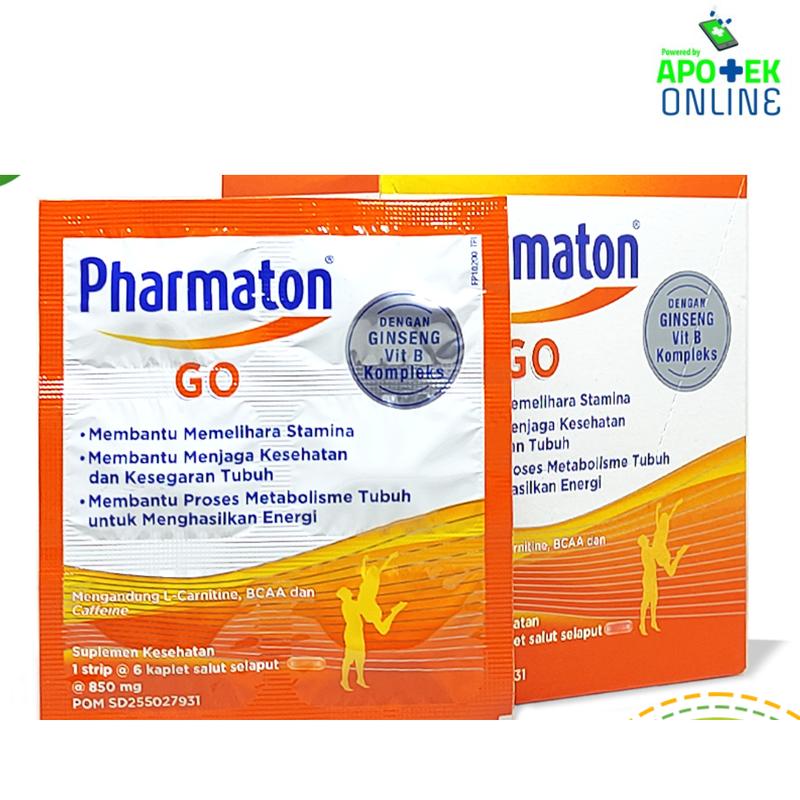 Pharmaton GO 1 Strip 6 Tablet - Suplemen Multivitamin & Mineral dengan ...
